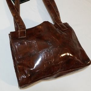 Alfred Dunner | Bags | Nwt Alfred Dunner 3 Pocket Brown Vinyl Purse ...